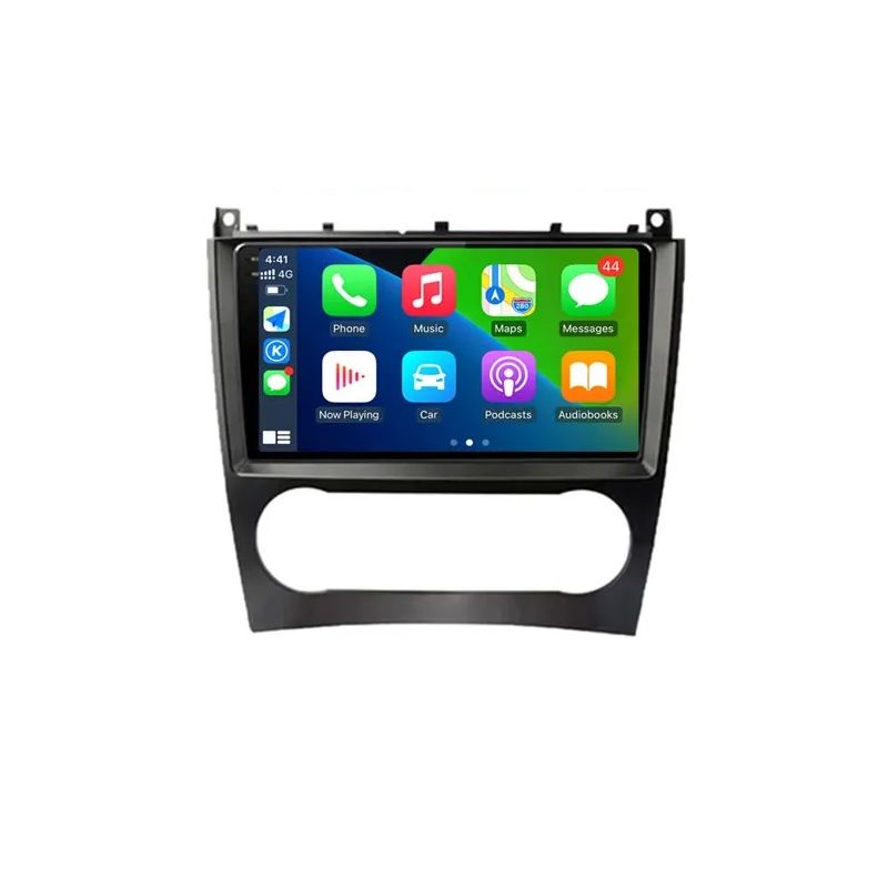 Auto Rádio Mercedes W203 GPS Bluetooth USB Carplay & Android Auto 2004 ...